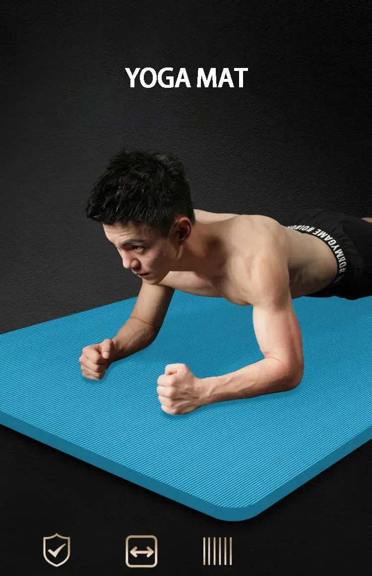 10mm 15mm 20mm Thick Yoga Mat, Anti-Skid Sports Fitness Comfort Foam ...