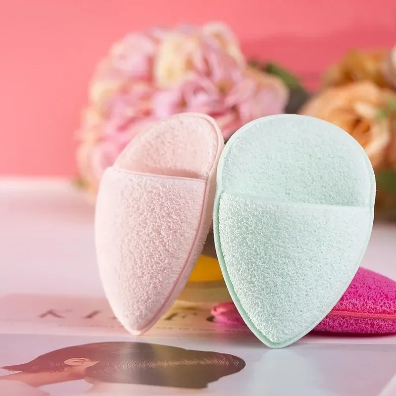 Natural Exfoliating Face Wash Cleansing Puff Flutter Sponge Deep Pore ...
