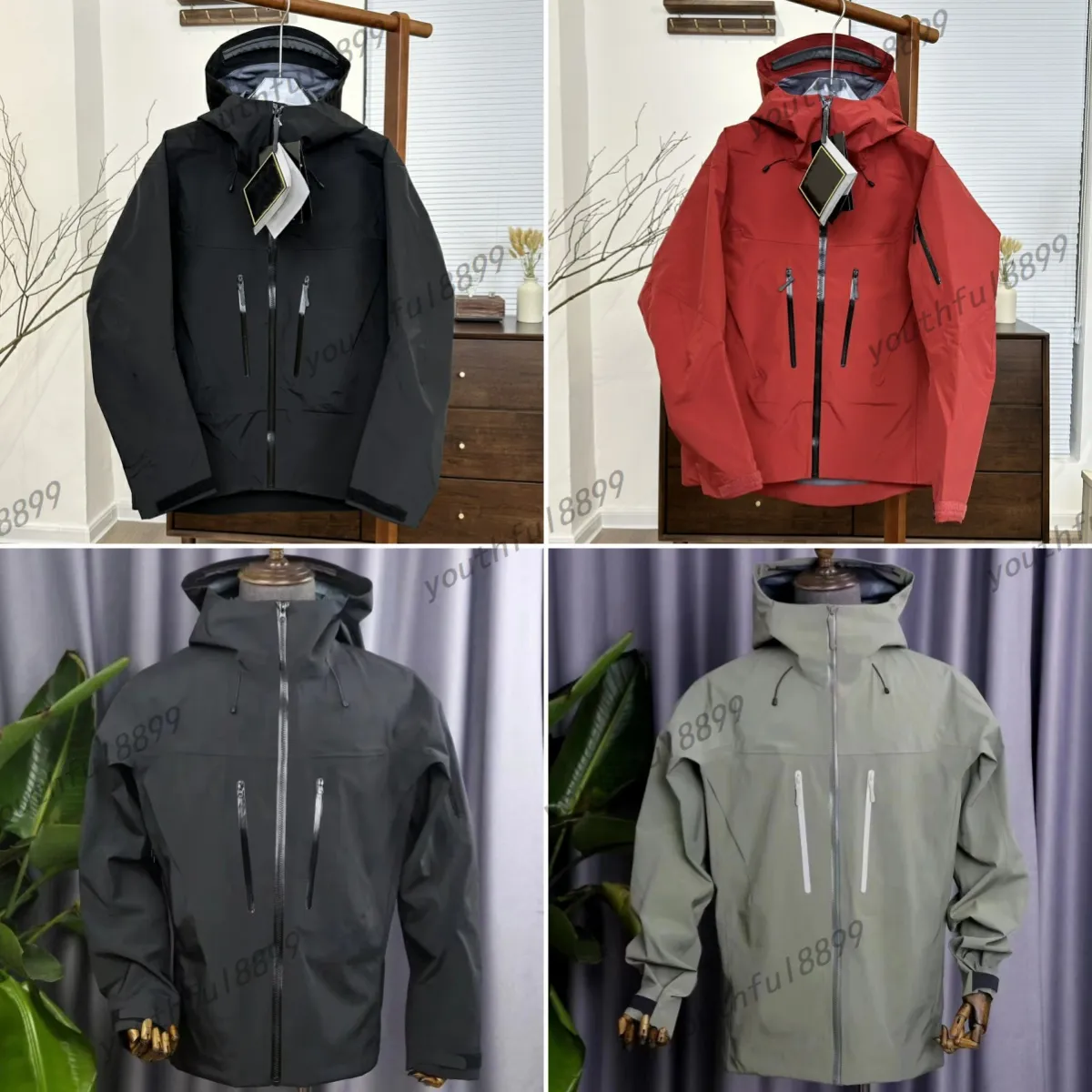 Waterproof Windproof Jacket Men - Three-Layer Outdoor Coat Lightweight ...