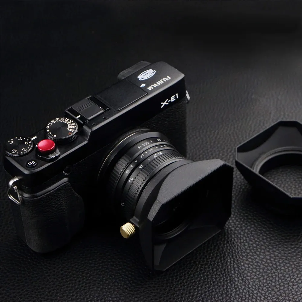 DHgate.com:Square Camera Lens Hood with Cap Cover for Fuji Micro Single ...