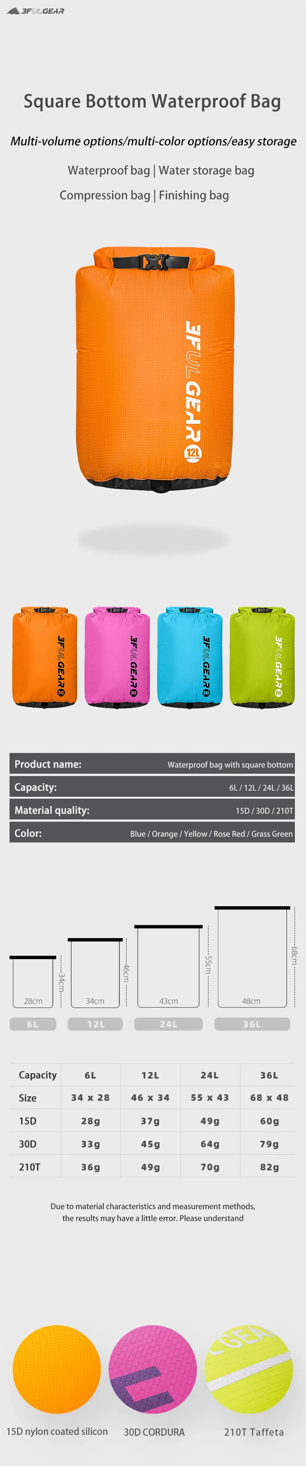 Waterproof Drifting Bag: Lightweight, Foldable Storage for Travel ...