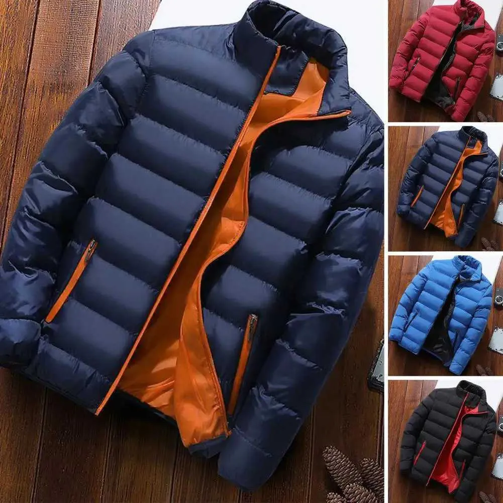 Premium Men's Winter Jacket: Windproof, Padded, Stand-Up Collar - Shop ...