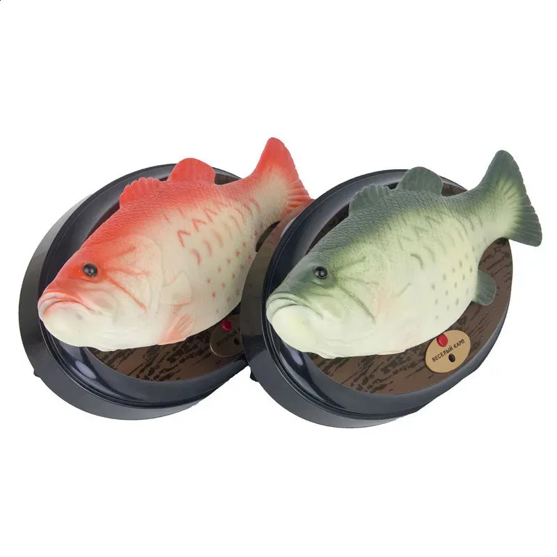 Interactive Singing Plastic Fish Robot Toy - Battery Powered, Spooky ...