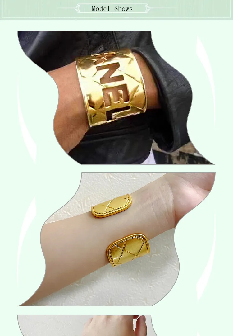 Charm Bracelets Vintage Style Personalized Hexagonal Lattice Opening ...