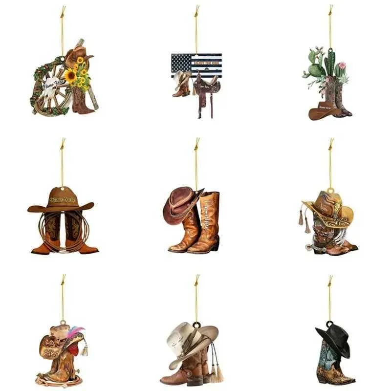 Cowboy Boots Charm Acrylic Keychain: Western Boot Charms, Miniature ...