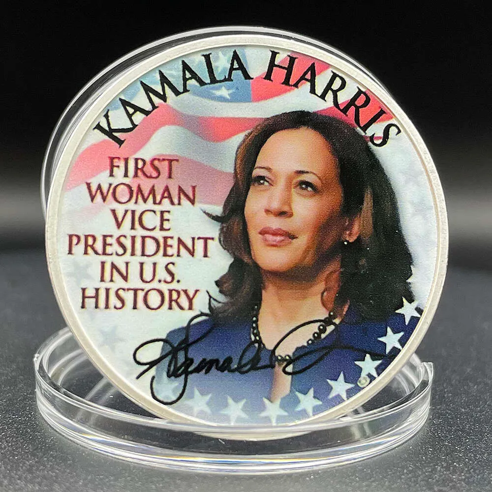Kamala Harris Challenge US Pial Candidate Gold Coin Coleccionables ...