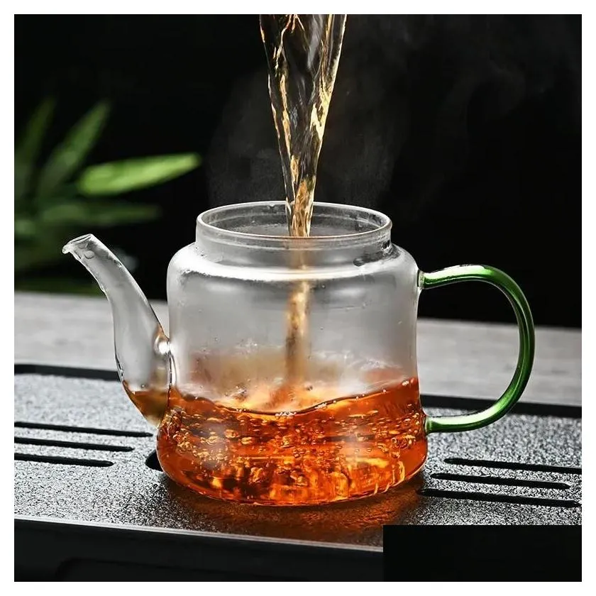 Premium Glass Teapot with Filter: Elegant Tea Kettle Set, Perfect for ...