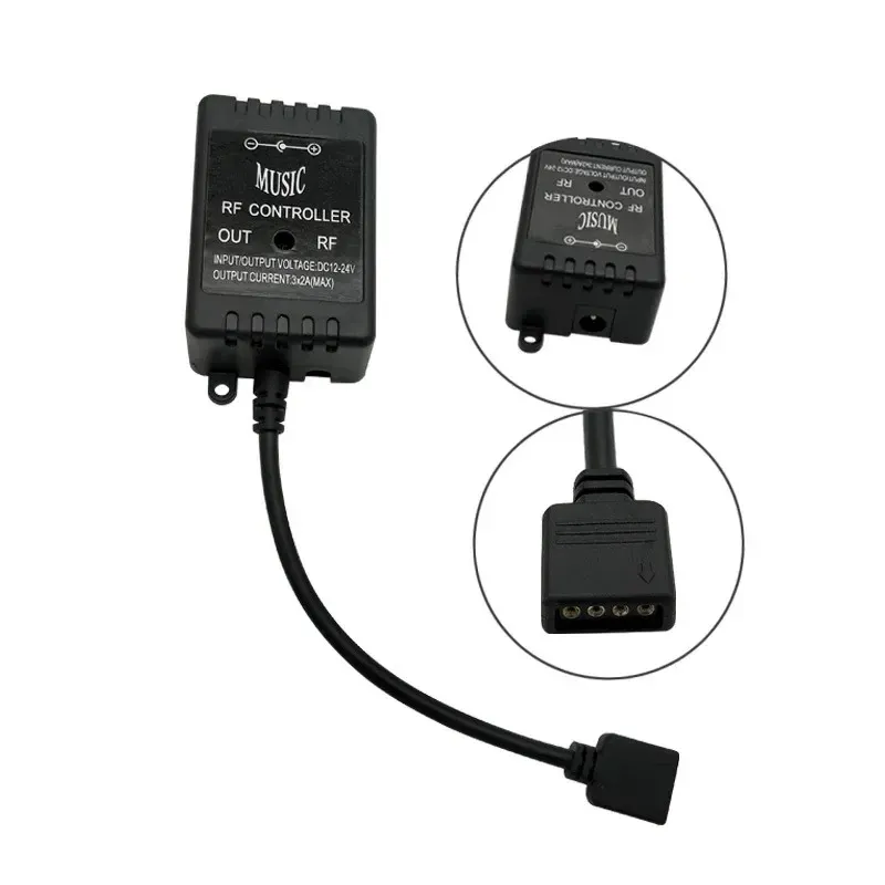 Smart LED Strip Controller, 2024 New 20Key IR Music Sync Remote, Sound ...