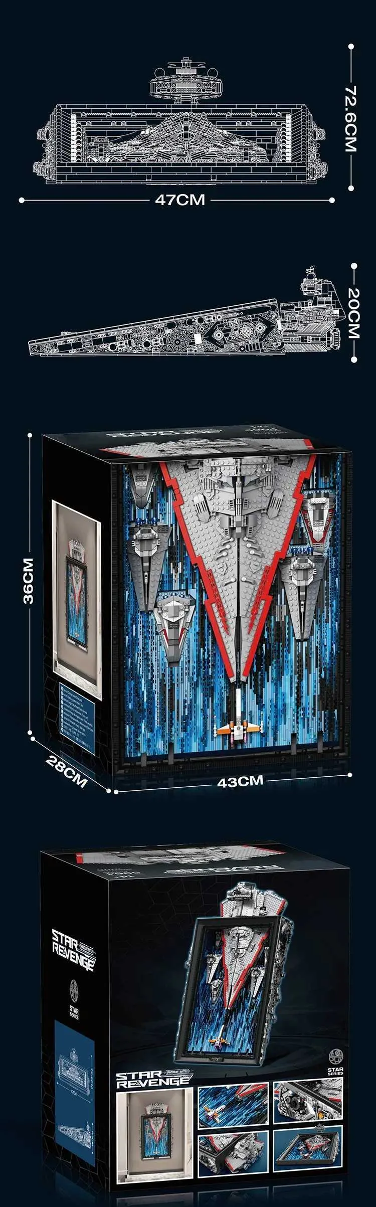 Shuttle & Battleship Model Blocks Set - - 3D Wall Photo Frame - Best ...