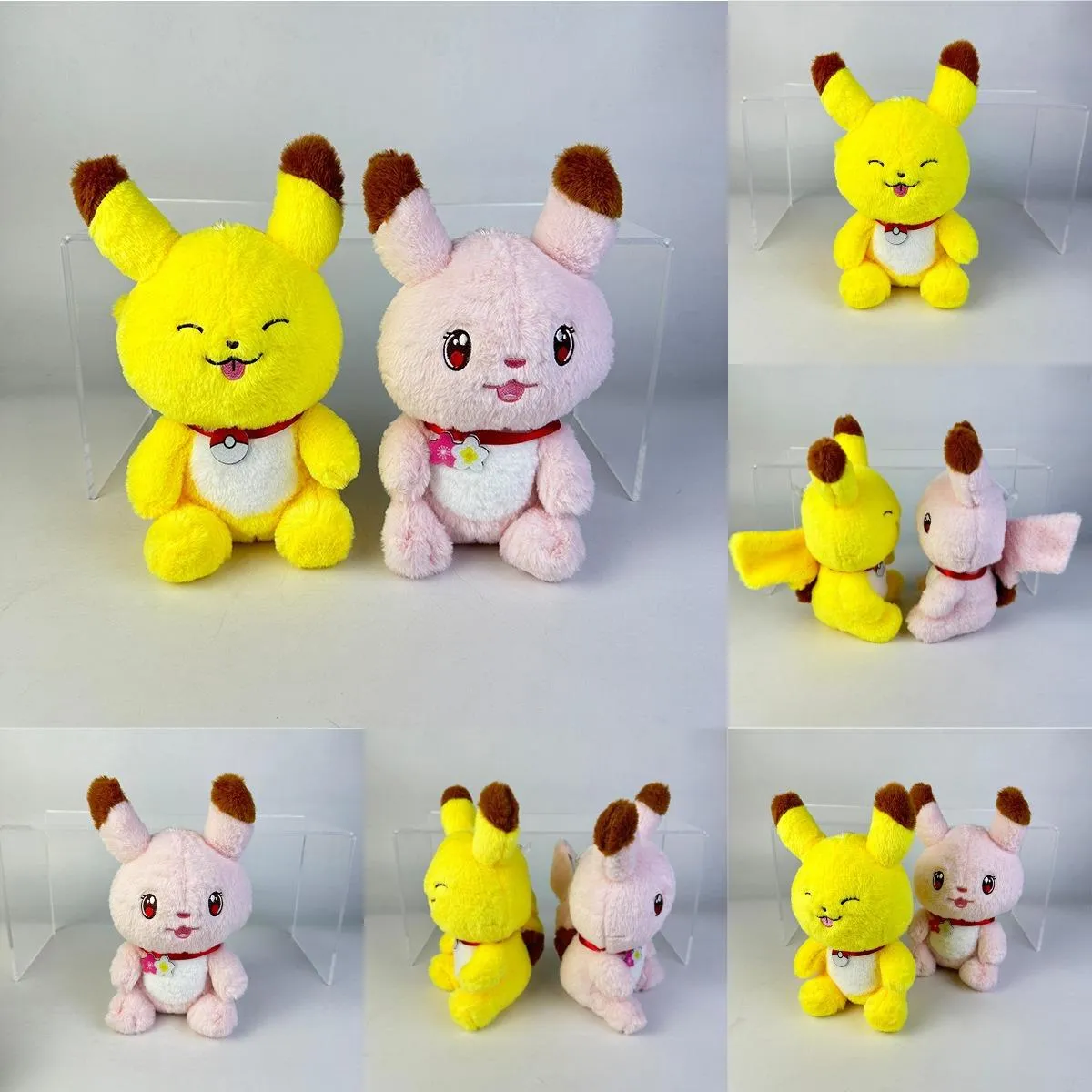 Cute Anime Couple Plush Dolls - Pink & Adorable Emotional Plushies ...