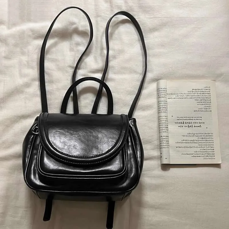 Vintage Japanese Streetwear Soft Leather Handbags With Y2K Aesthetic ...