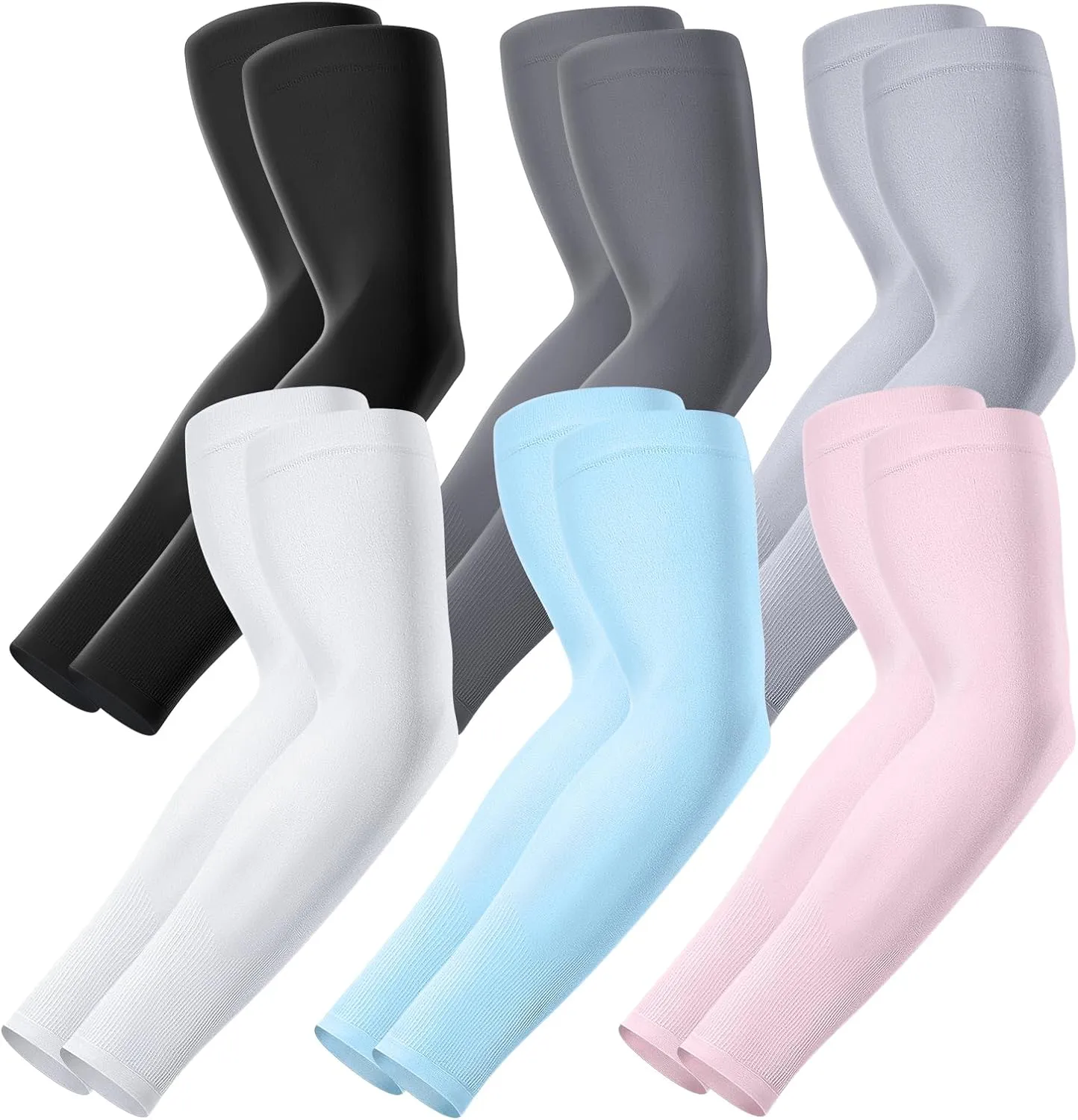 UV Protection Arm Sleeves - Cooling Compression for Sports, Running ...
