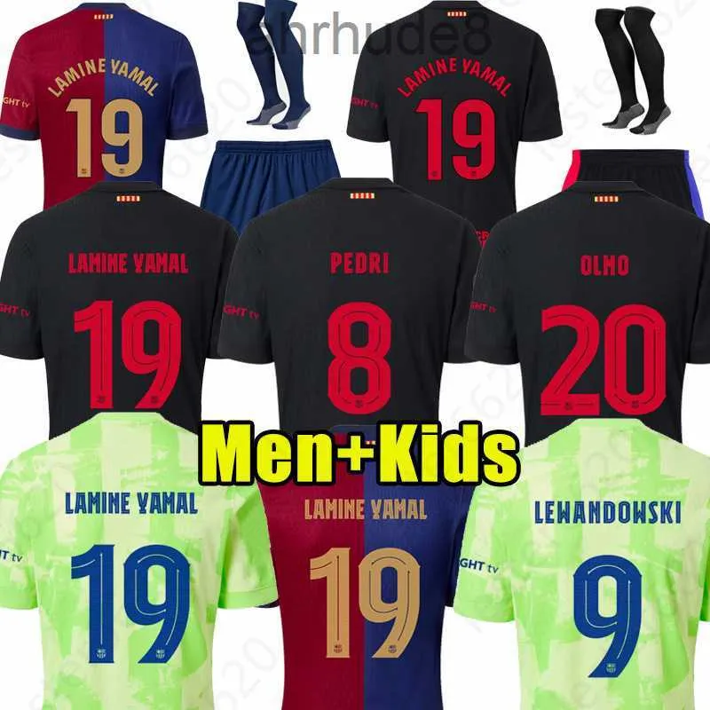 Camisetas 2022 23 Soccer Kits For Kids Lamine YAMAL, OLMO, LEWANDOWSKI ...