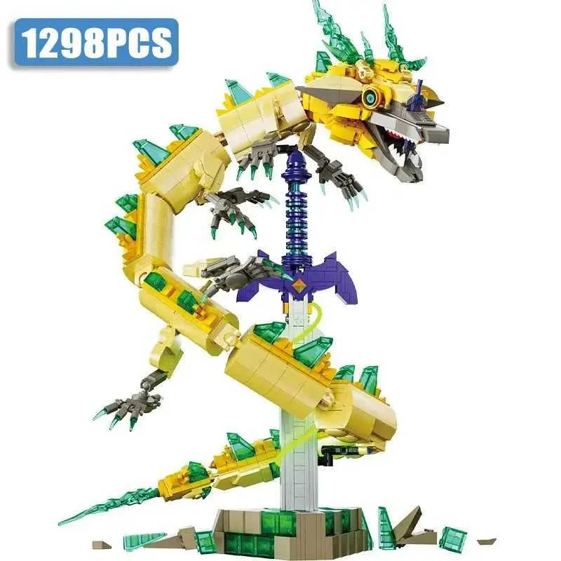 Zelda Building Blocks Set - Master Sword & White Dragon, Breath of the ...