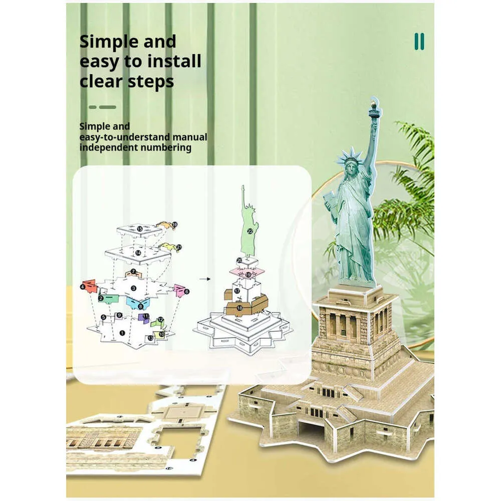 DIY 3D Plastic Puzzle Model Kit Famous Buildings... From Dh5727163 ...