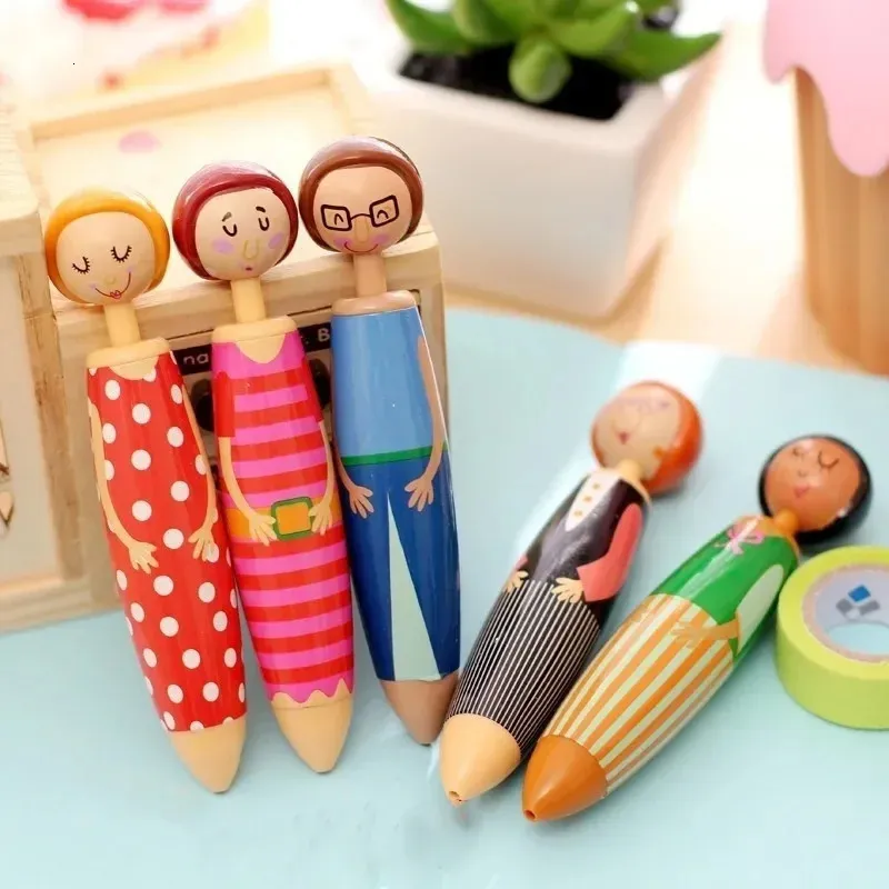 Cartoon Ball Dot Pens Cute Doll Design, Smooth Writing Gel Pens For ...