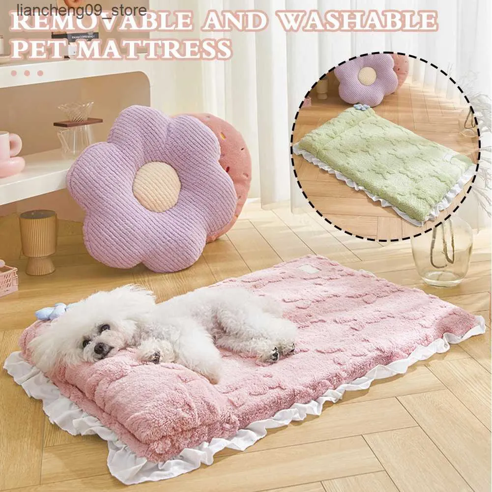 Washable Pet Bed Mattress Pad - Anti-Slip & Comfortable Pet Nest for ...