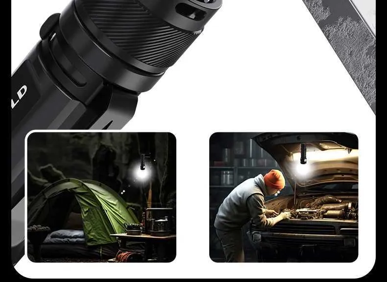 High Power Rechargeable Flashlight: 4000 Lumens, Portable Torchlight ...