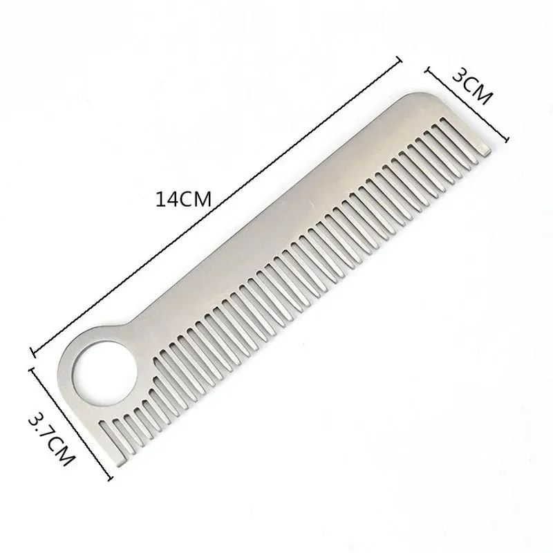 Premium Stainless Steel Hair Comb - Durable Pocket Comb for Men & Women ...