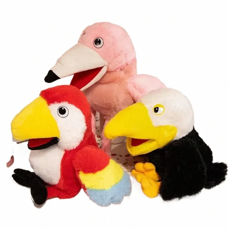 Interactive Kawaii Stuffed Bird Pelican Hand Puppet Perfect Family Game ...