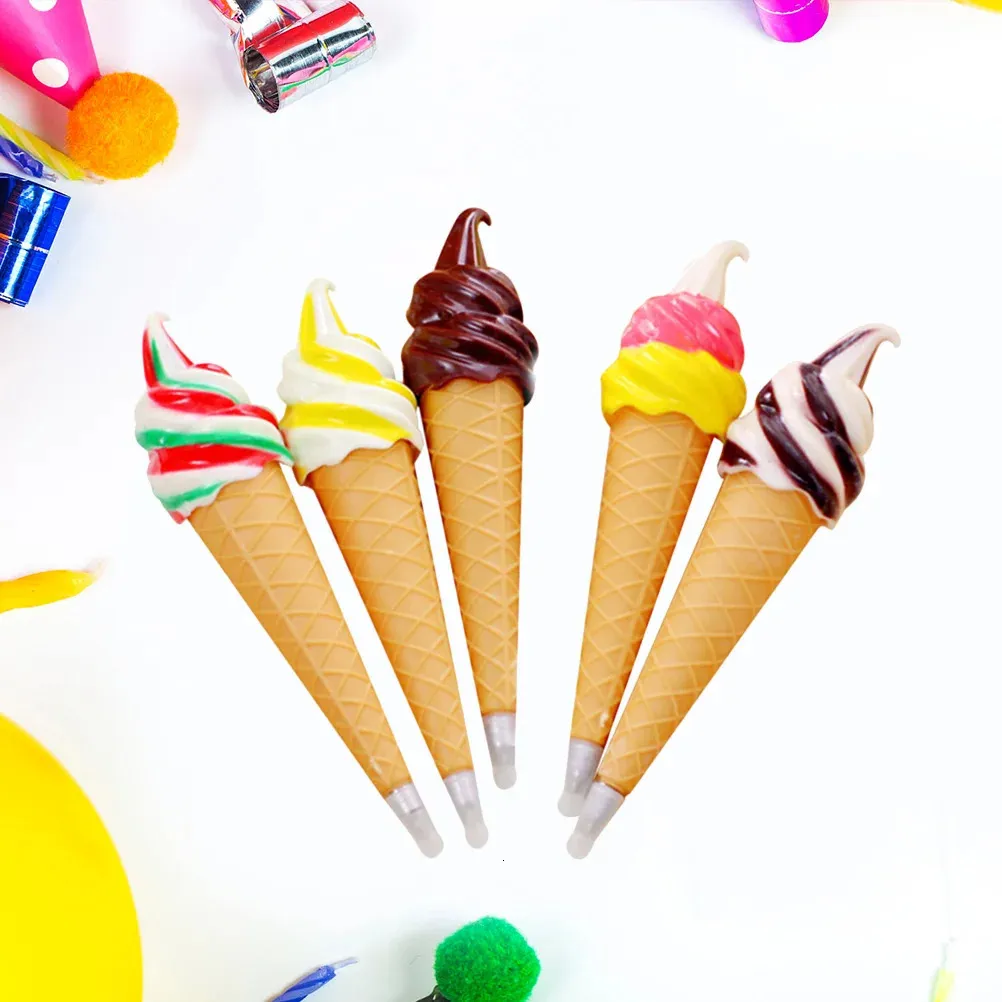 5 Ice Cream Ballpoint Pens - Creative Colorful Stationery for Home ...