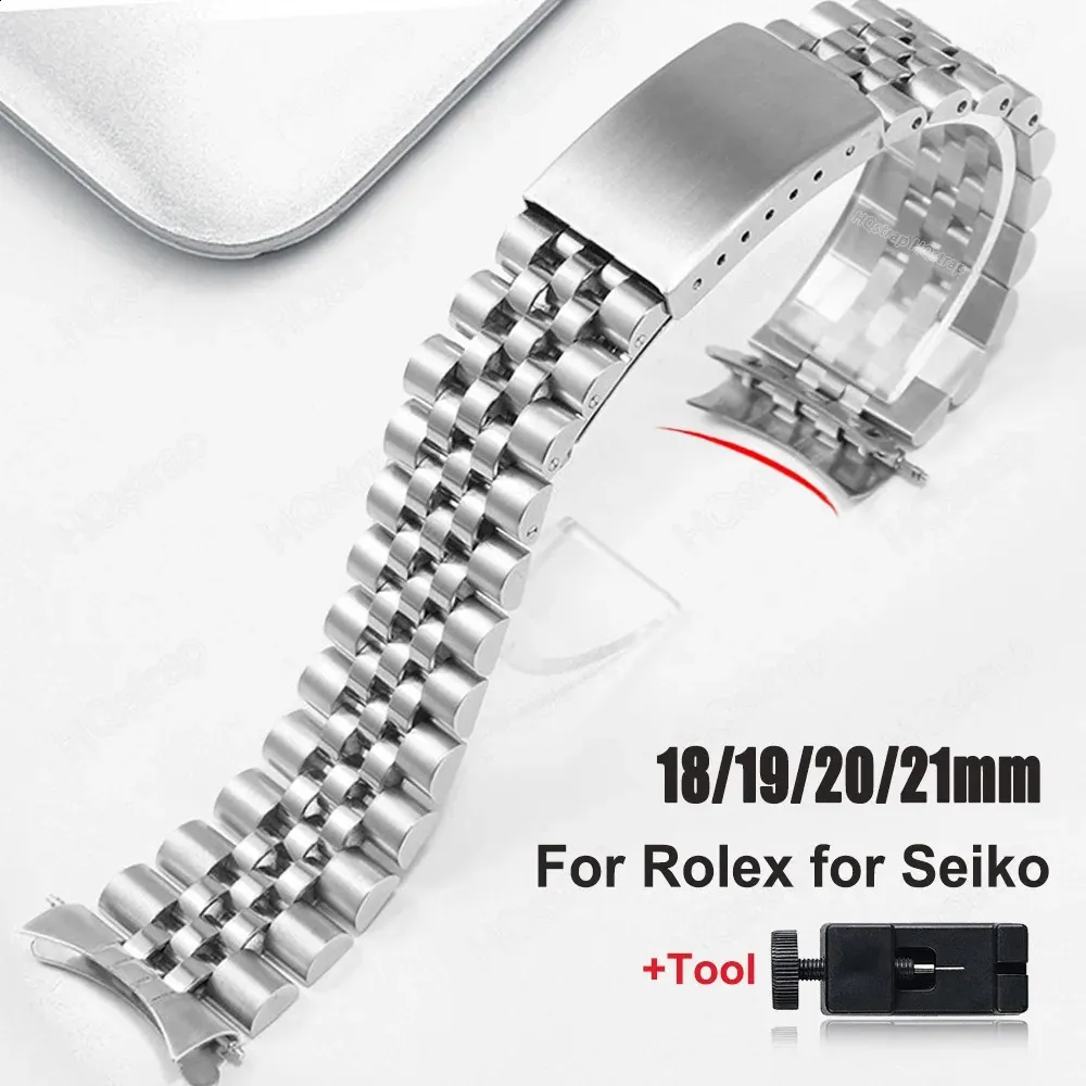 Premium Solid Steel Watch Strap: Durable Metal Bracelet with Folding ...
