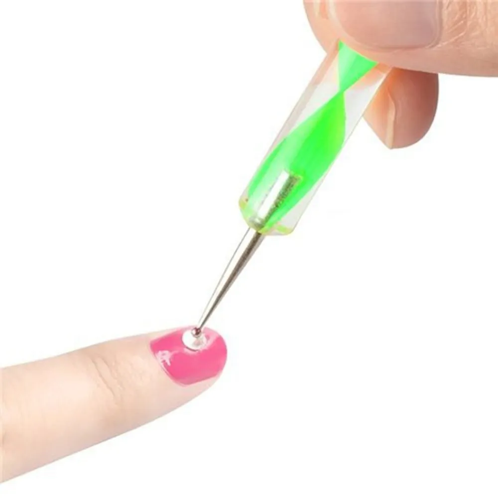 Lowest Price Nail Art Tool Steel Dotting Marbleizing Pen Nail Art Paint ...