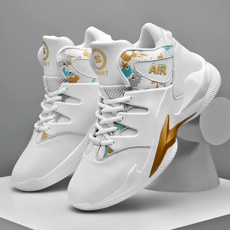 Breathable Men's Men's Best Basketball Shoes Non Slip Outdoor Sports Shoes For Walking, Running ...