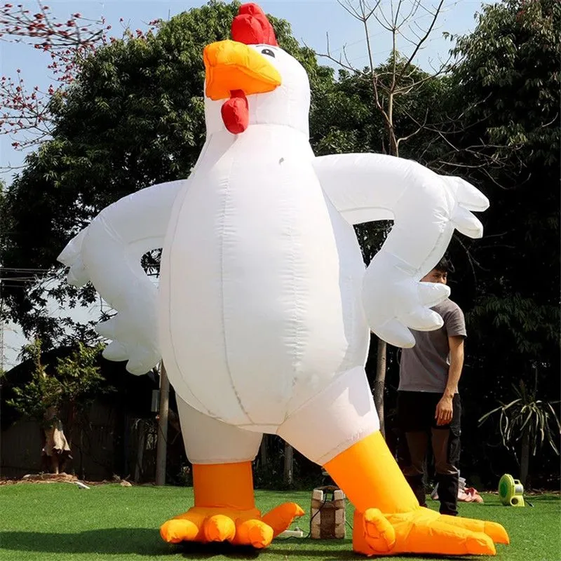 Giant Inflatable Chicken Balloon Mascot for Outdoor Events - Customized ...
