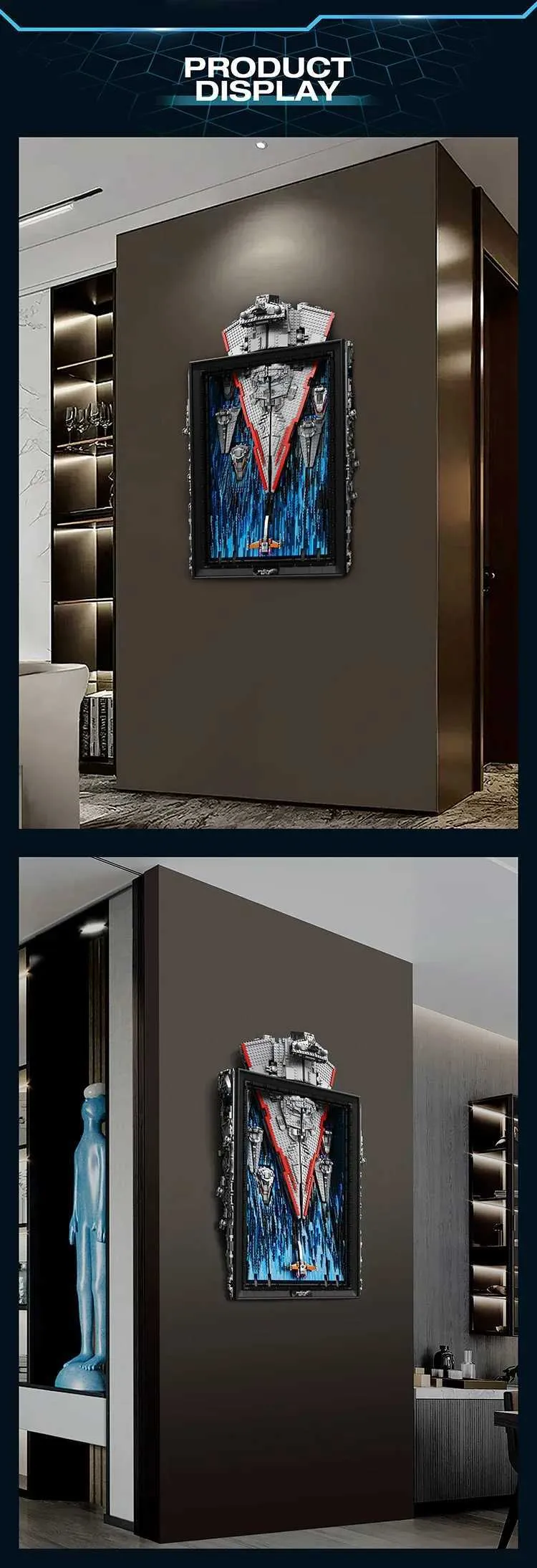 Shuttle & Battleship Model Blocks Set - - 3D Wall Photo Frame - Best ...