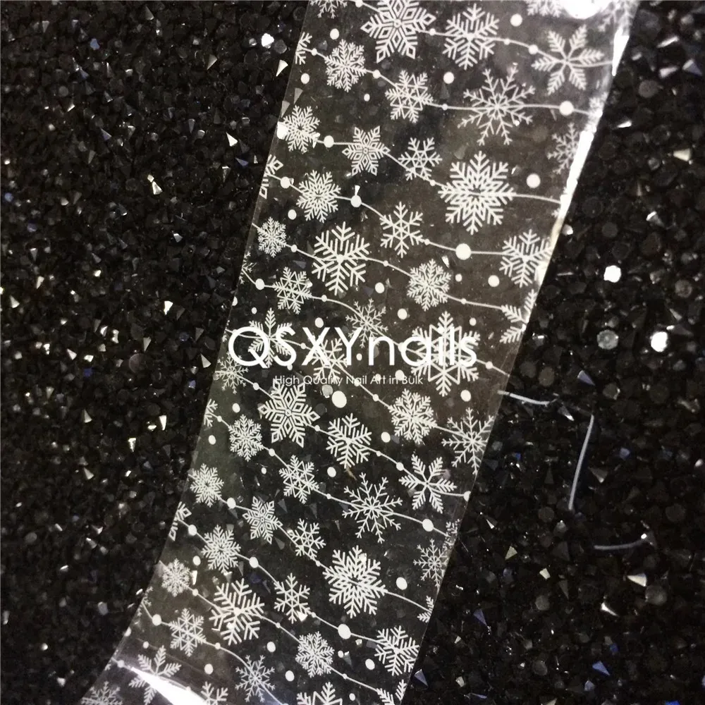 Winter Wonderland: 4cm x 500m Snowflake Foil Transfer Paper Roll ...