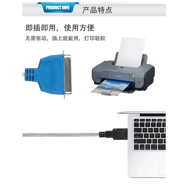 DHgate.com:2024USB 2.0 Male to Female Parallel Printer Port Cable IEEE ...