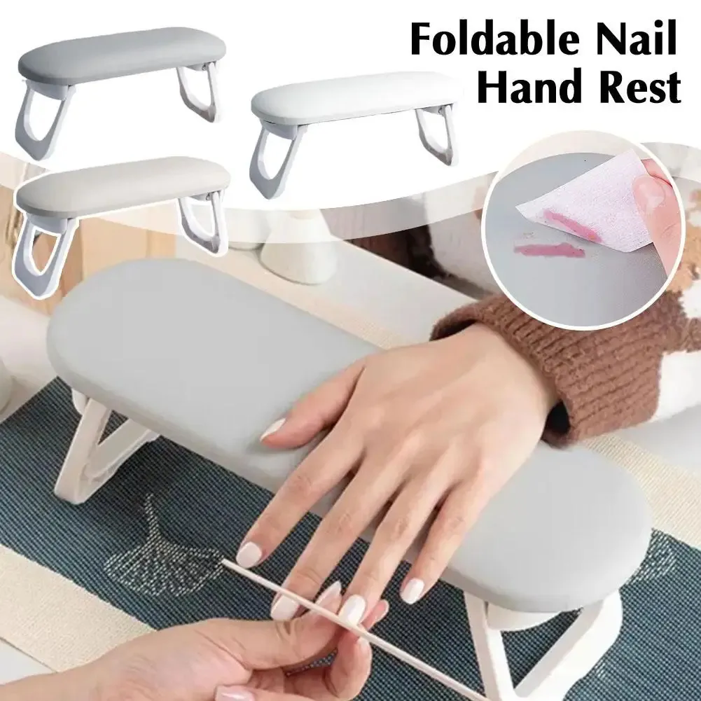 Foldable Nail Arm Rest Pillow with Mat - Manicure Table Soft Hand ...