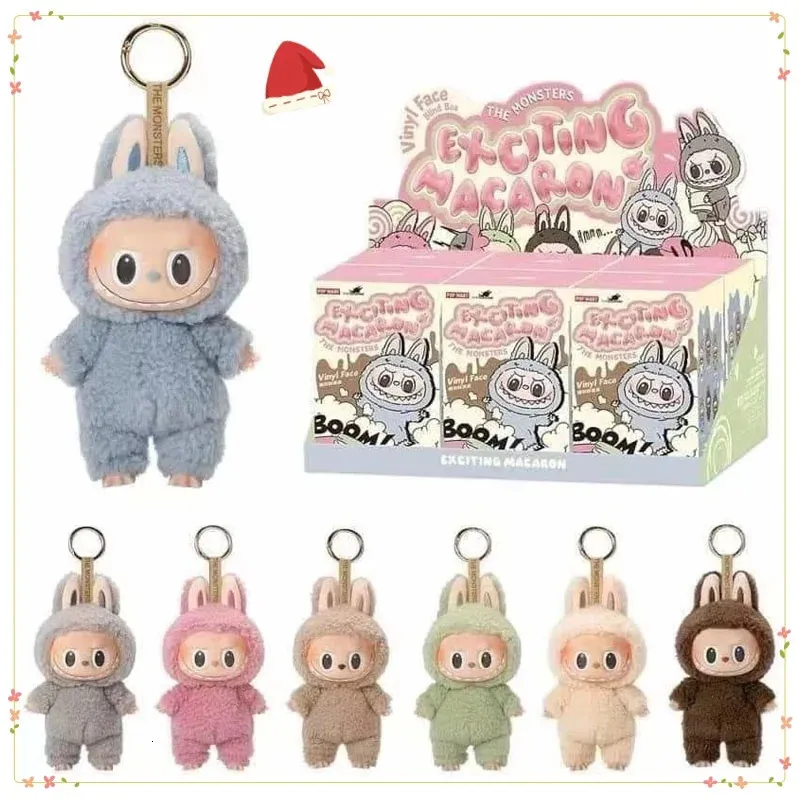 Labubu Heartbeat Macaron Enamel Face Blind Box PVC Cherished Teddies ...