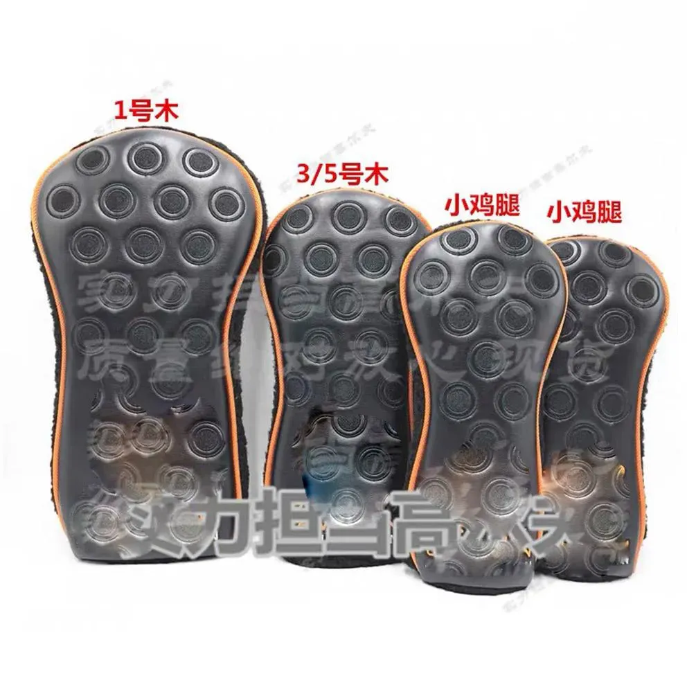 Orange aluminum golf club cover for casual use, protective head cover ...