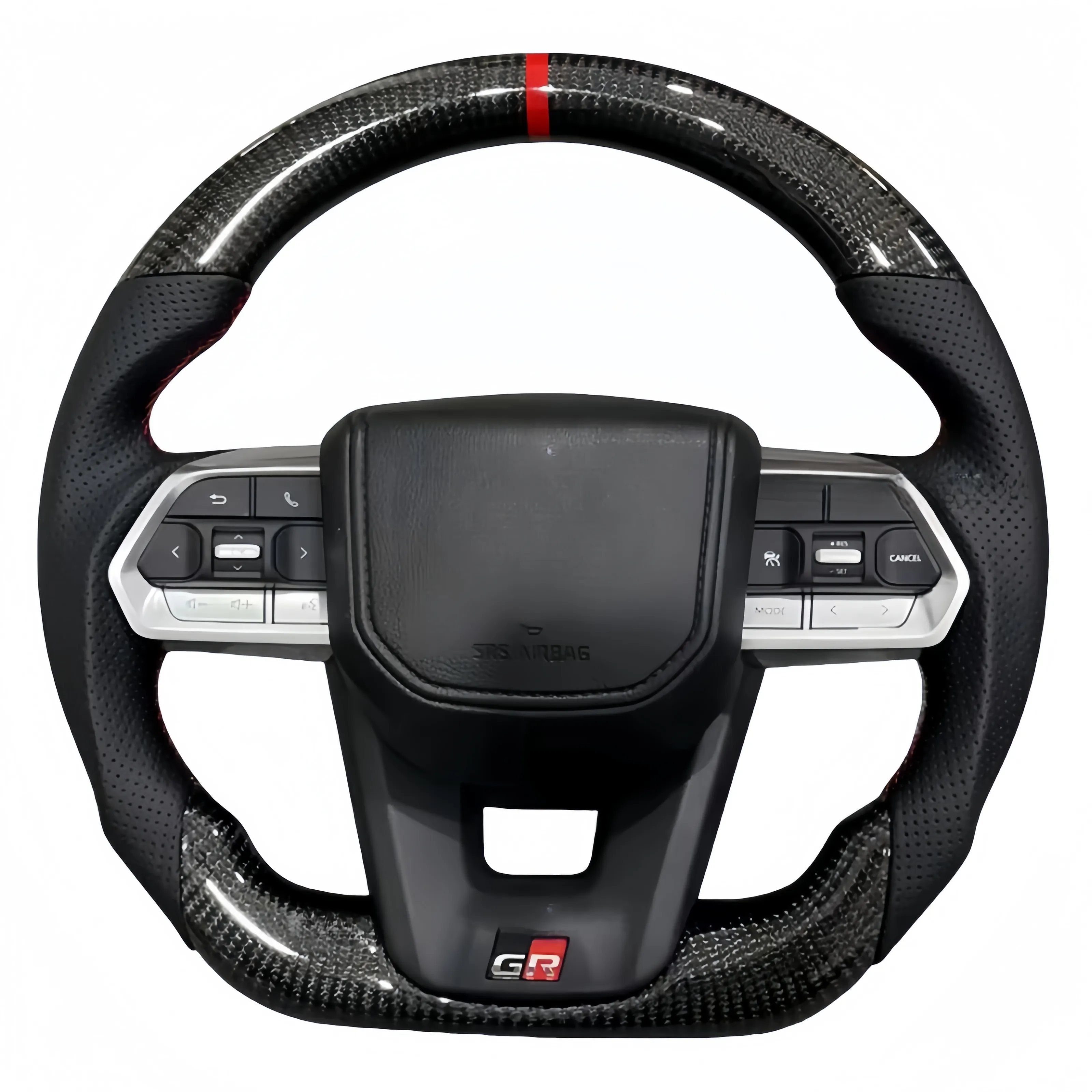 Premium Leather Steering Wheel Cover - Fits Toyota Land Cruiser Prado ...