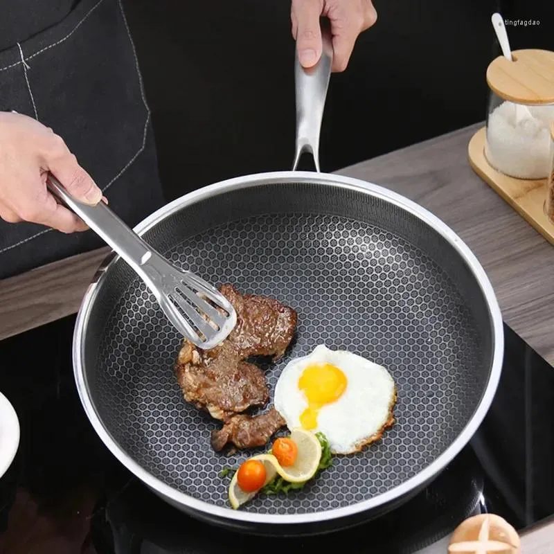 316 Stainless Steel Non Stick Pan With Full Screen For Cooking Omelet, Steak, Pancake Nonstick ...