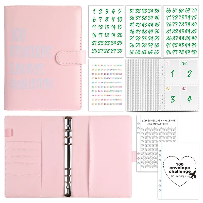 2024 Laser A5 Loose Leaf Binder Budget With Cash A6 Binder Envelopes ...