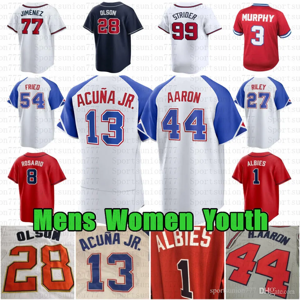 Custom MLB Baseball Jerseys Ronald Acuna Jr.,... From Sportsunion777 ...