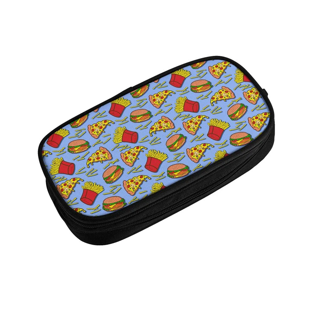 Hamburger Pencil Cases For Kids Large Storage Stationery Pouch For ...