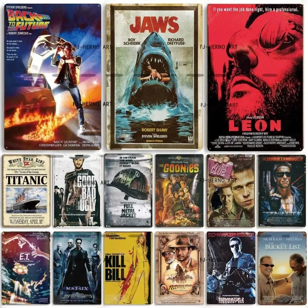 Classic American retro films metal sign 8x12 inch aluminum alloy ...