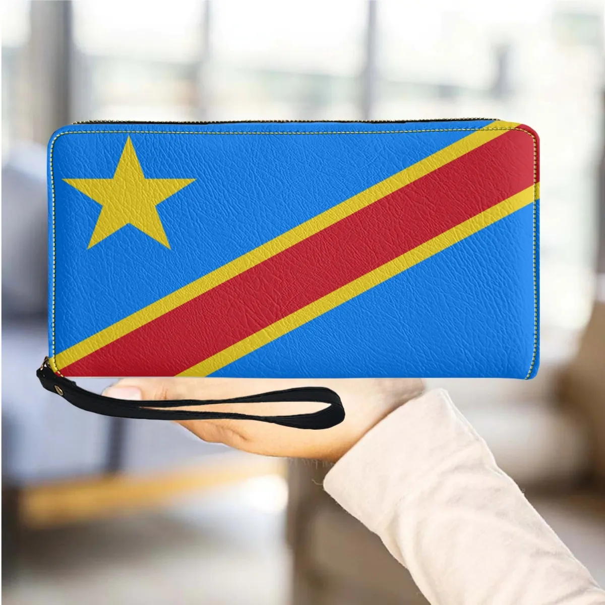 Designer Congo Flag Women's Best Cold Storage Wallet With Multi Card ...