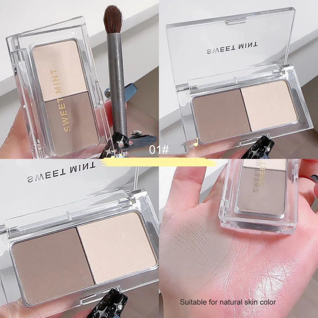 Blush Bronzer And Highlighter Palette Face Shading Powder For ...