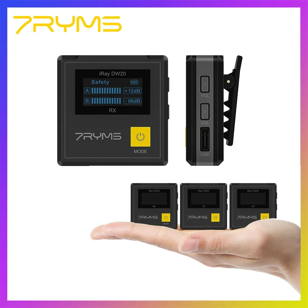 7RYMS IRay DW20 One Wireless Lavalier Microphone For DSLR Blackmagic Pocket Cinema Camera ...