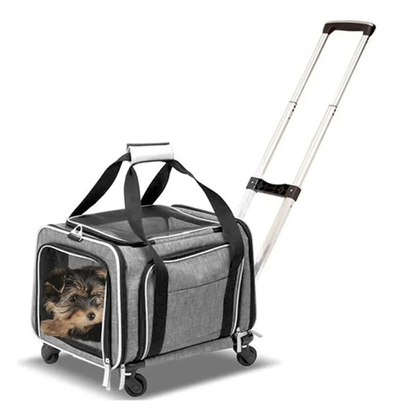 DHgate.com:Lightweight & Durable Pet Carrier with Wheels ...