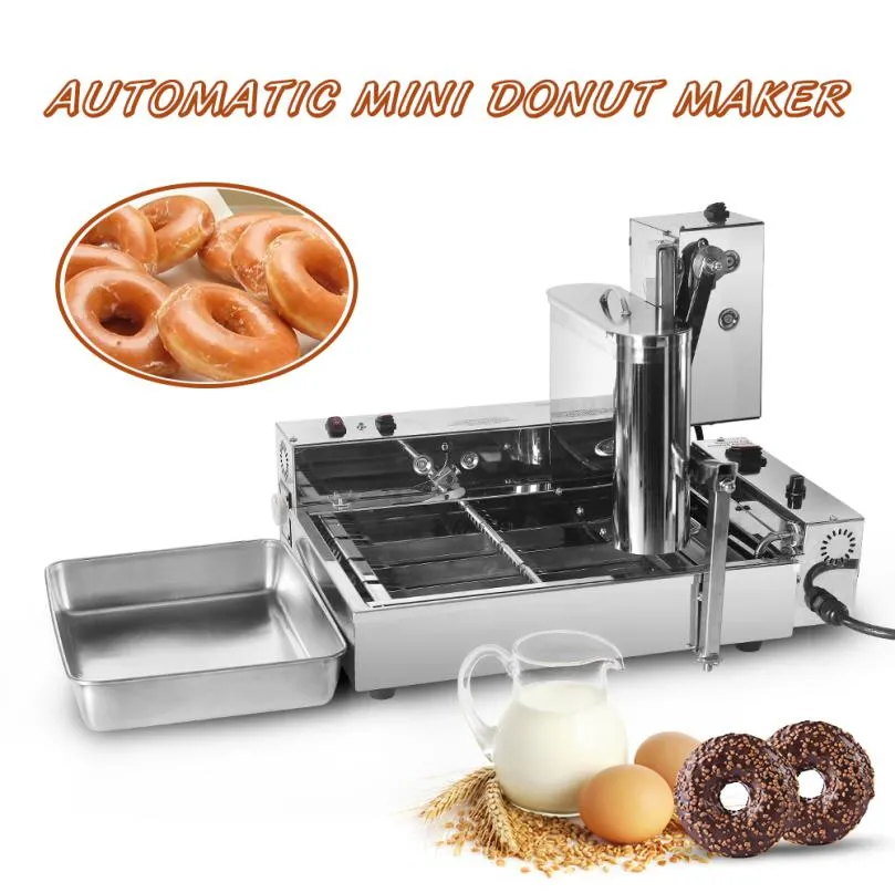 Stainless Steel Electric Mini Doughnuts Maker Machine 6L Capacity For ...