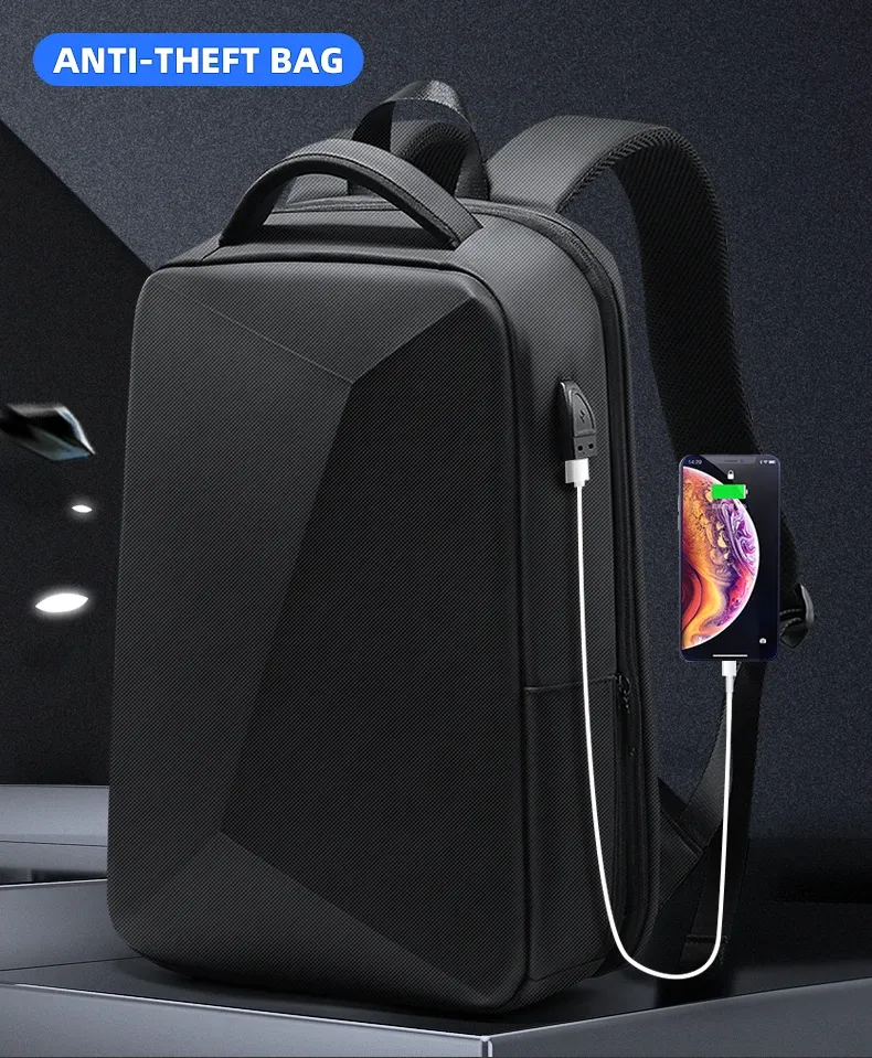 Waterproof Hard Shell Laptop Backpack For Men Anti Theft Business ...