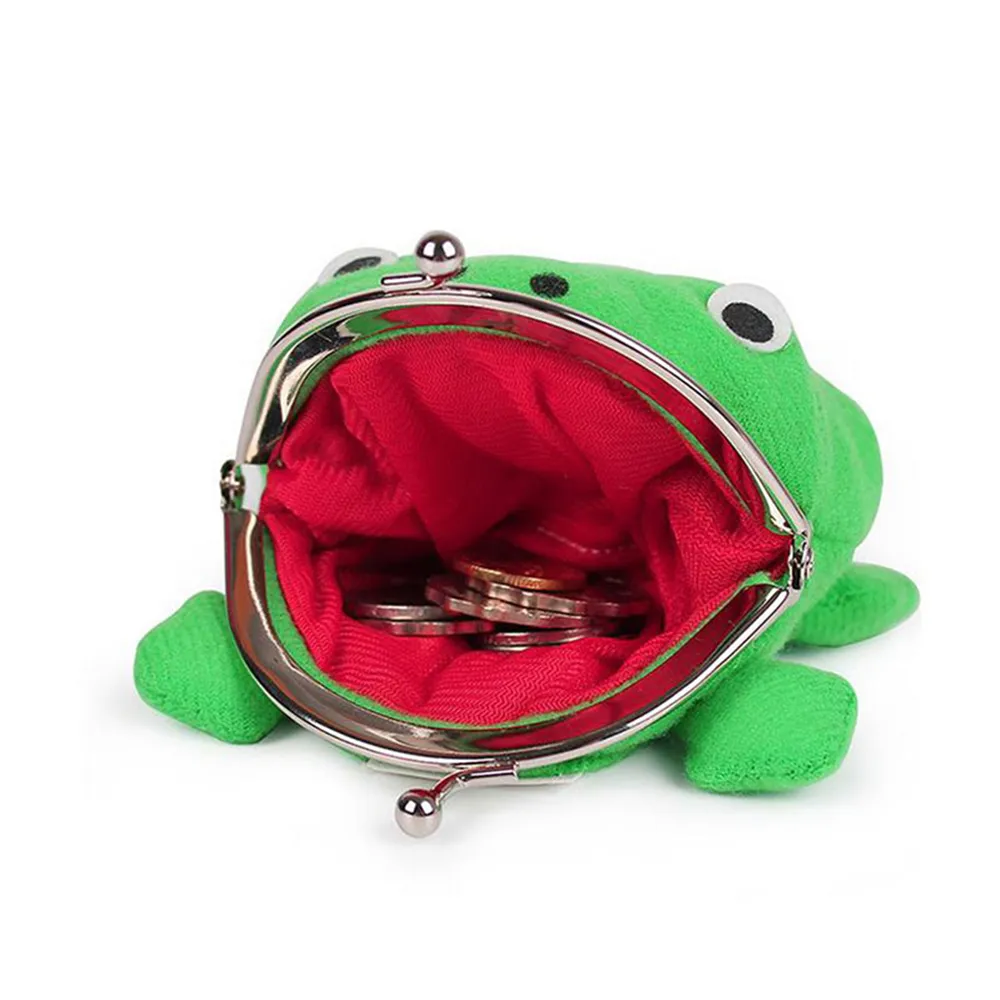Cute Frog Coin Purse - Anime Style Flannel Wallet, Perfect for Cosplay ...