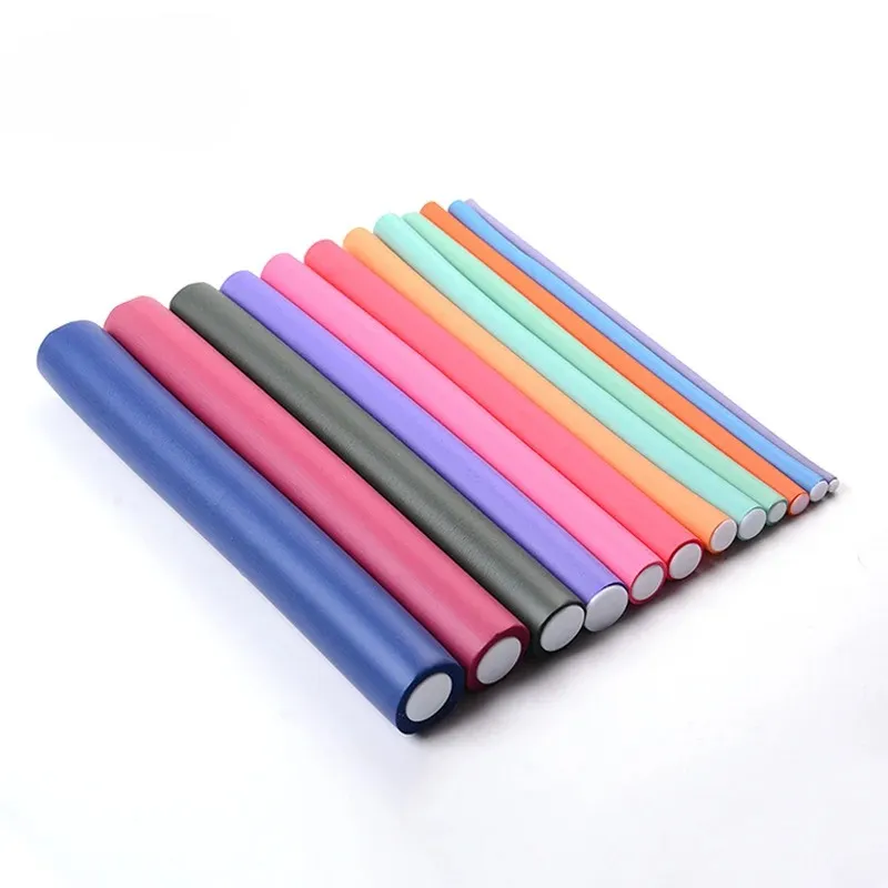 Heatless Hair Curler Rods - Soft Sponge Foam Bendy Twist Curlers for ...