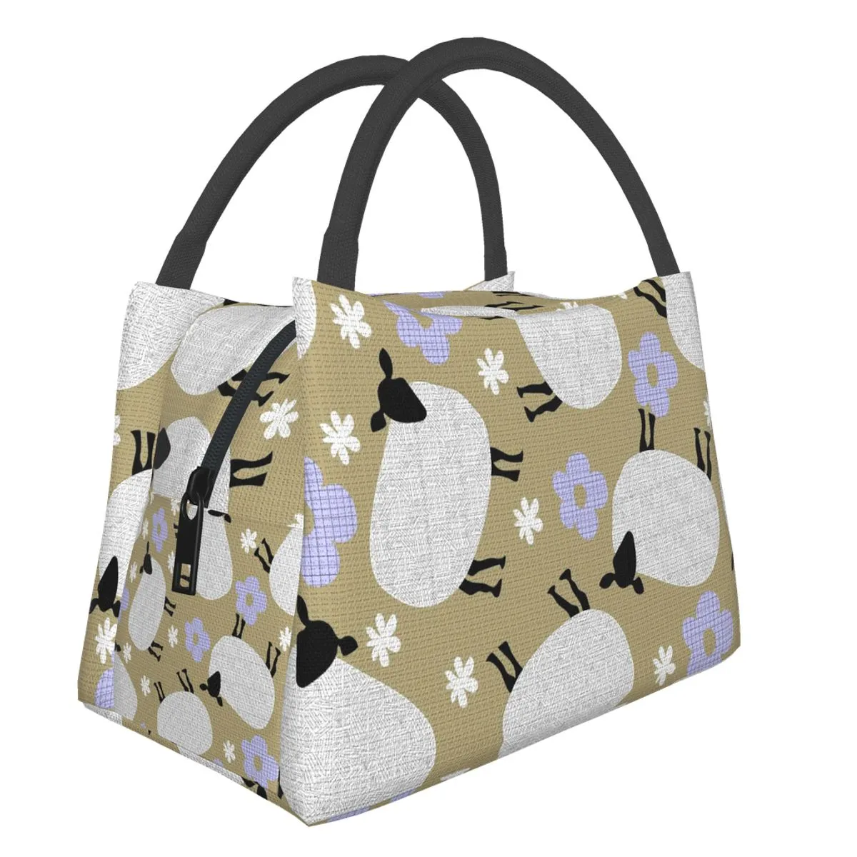 Cute Sheep Insulated Lunch Bag - Waterproof, Washable & Reusable for ...